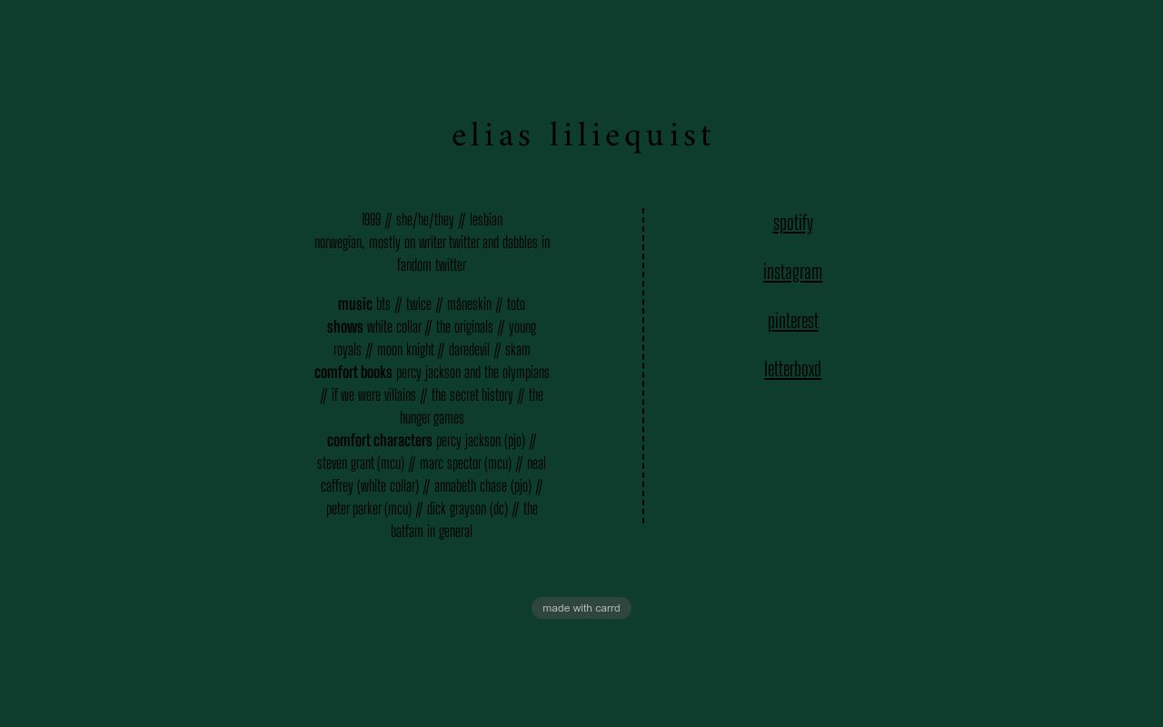 elias liliequist
